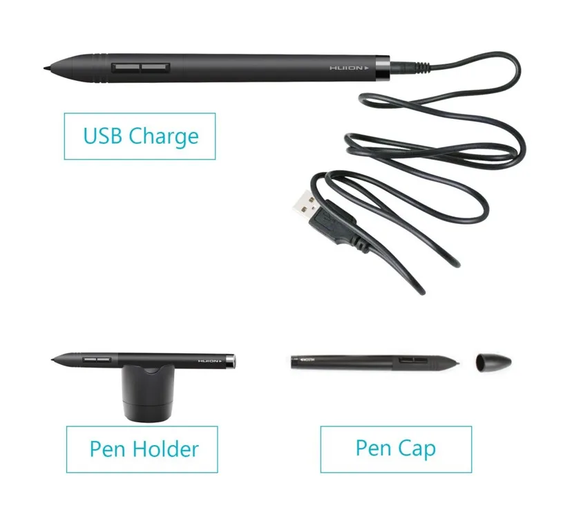 HUION 1060p Digital Drawing Tablet - 8192 Pen Pressure Levels