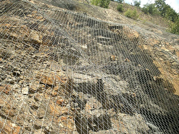 SNS Slope Rockfall Netting Protection System - High Tensile Steel Wire Mesh