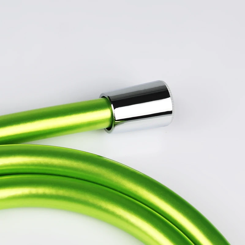 Green Colour Pvc Flexible Shower Hose Fittings Reinforced Plastic ...