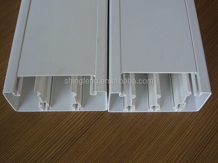 Plastic Pvc 2 Compartment Dado Trunking Pvc Cable Trunking With ...