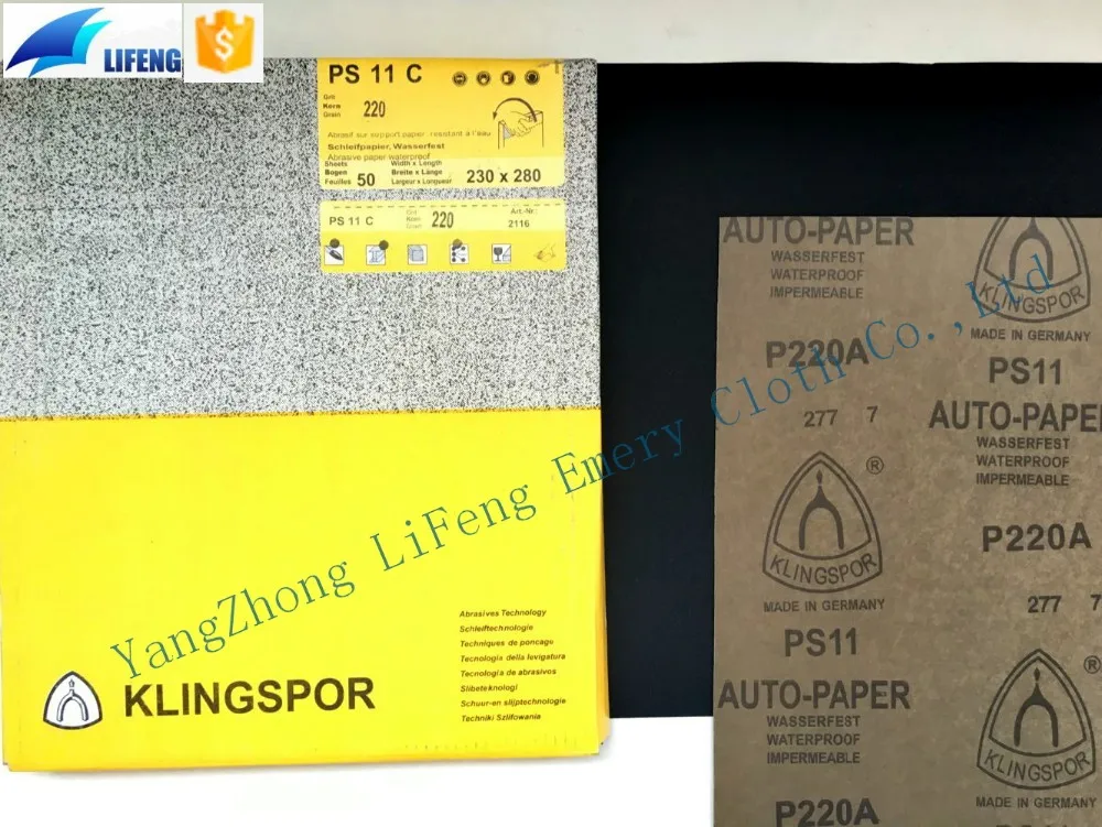 KLINGSPOR Auto-Paper P220A Abrasive Paper - High Quality
