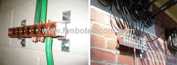 Copper Ground/earth Bus Bar Made By Fenbo Telecom Coax Earthing - Buy ...