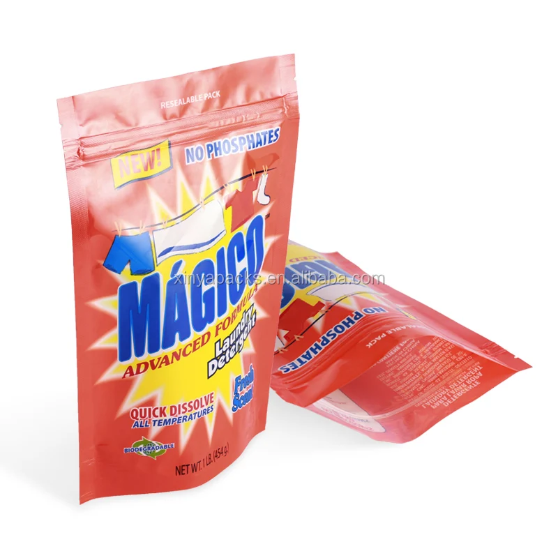 Factory Custom Made Plastic Bags For Washing Powder/plastic Bags For ...