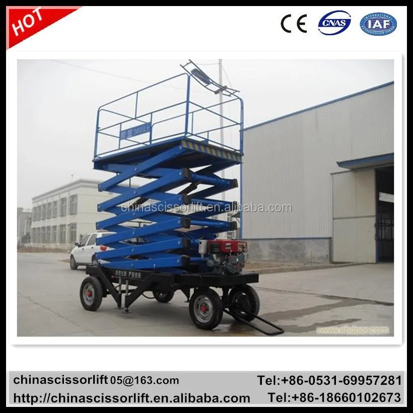 12m Simple Lifting Mechanism Hydraulic Scissor Lift Skyjack Scissor ...