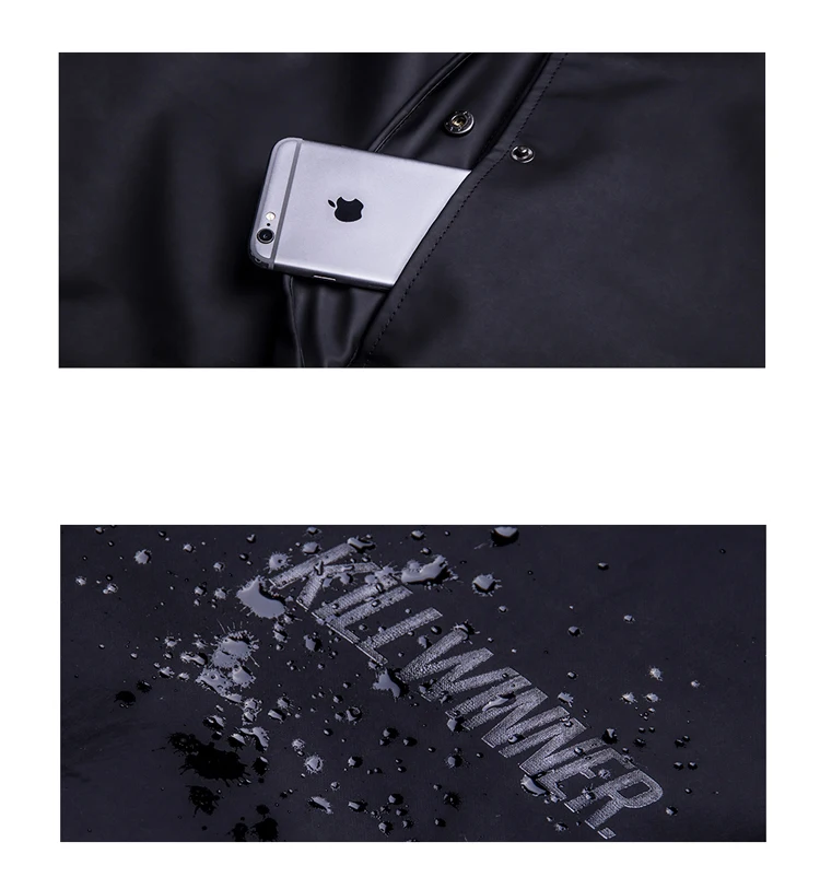 Killwinner Tech Wear Spring And Autumn Trend Brand Black Couple Tops ...