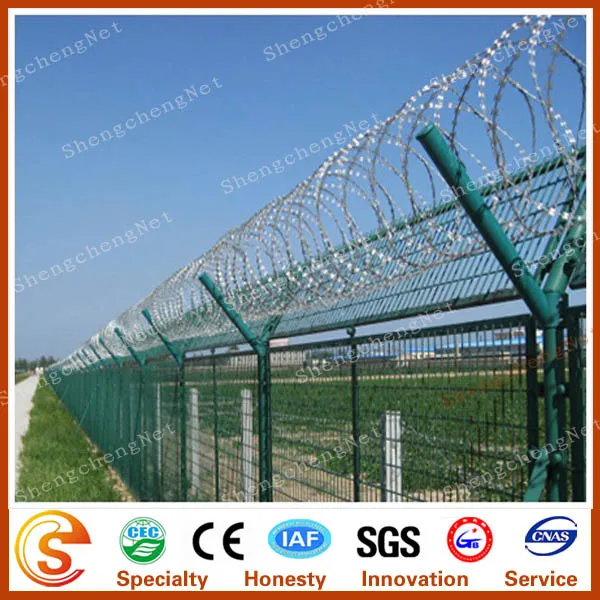 High Security Fence Used Military Fence With Barbed Wire Army Fence ...
