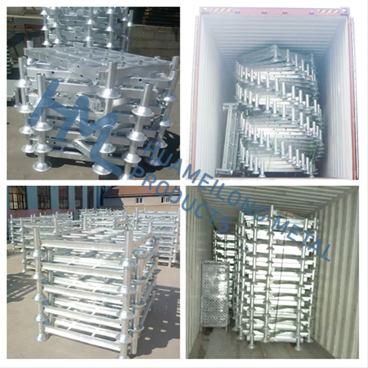 Heavy duty collapsible warehouse customize stackable storage durable ...