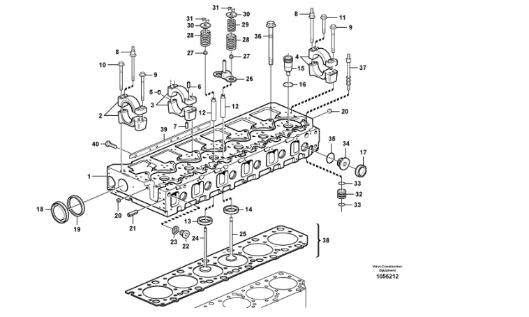 High Quality 3099100 Cylinder Head Gasket for D12 Excavator