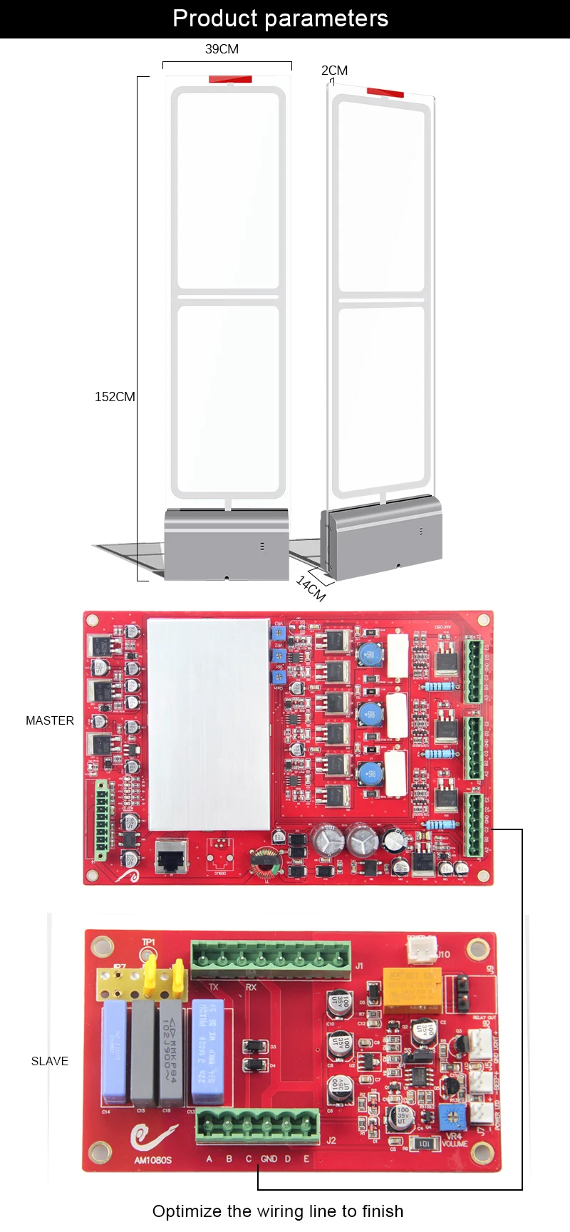 New Generation Acrylic Eas Pedestal 58khz Am Security Alarm System One ...