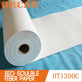 Non-flammable Paper Bio-soluble Ceramic Fiber Paper For Insulation ...