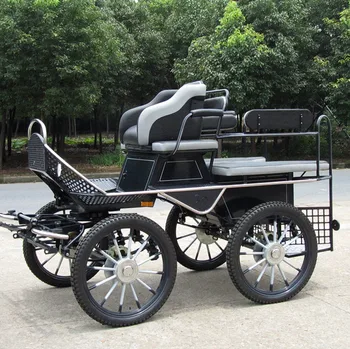 Color Black Stainless Steel Horse Carriage/marathon Horse Wagon For ...