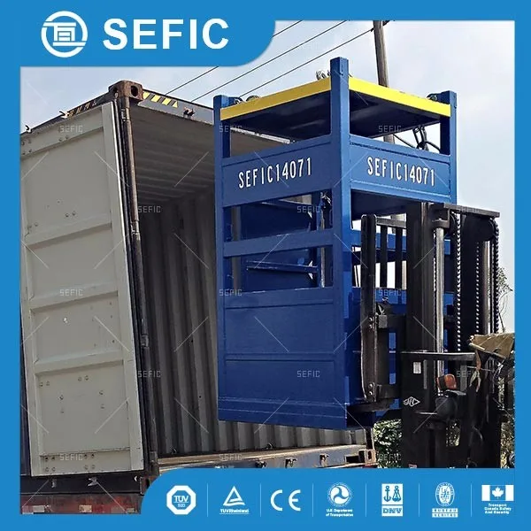 Gas Cylinder Rack 4*4 Type Nitrogen Bottle Rack Dnv 50l - Buy Gas ...