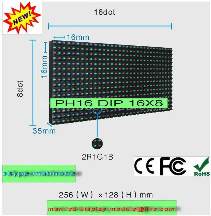 Module P16 Led Display/full Color Rgb P20 Module/p10 Full Led Module ...