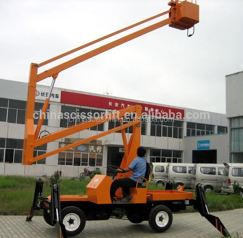 Hydraulic Trailer Boom Lift Mobile Portable Skylift 14 M - Buy Useful ...
