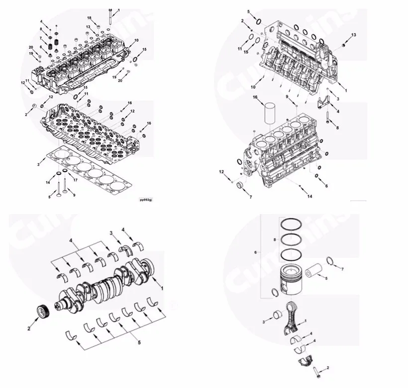 Diesel Engine Cylinder Liner 2w6000 2w-2600 Sleeve For Cat 3406 3408 ...