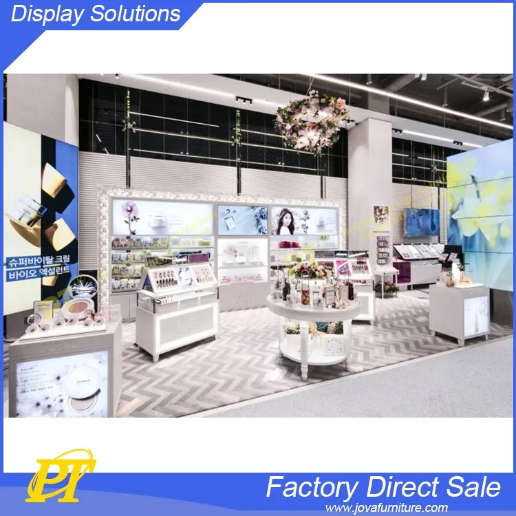 Cosmetic Shop Counter Design For Makeup Showroom Display Furniture ...