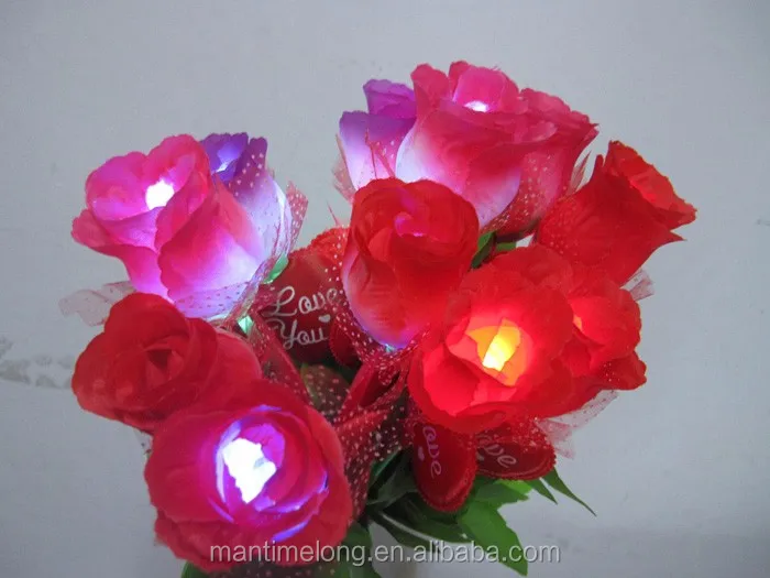 Led Lights Simulation Roses Led Roses Light Emitting Rose Valentines ...