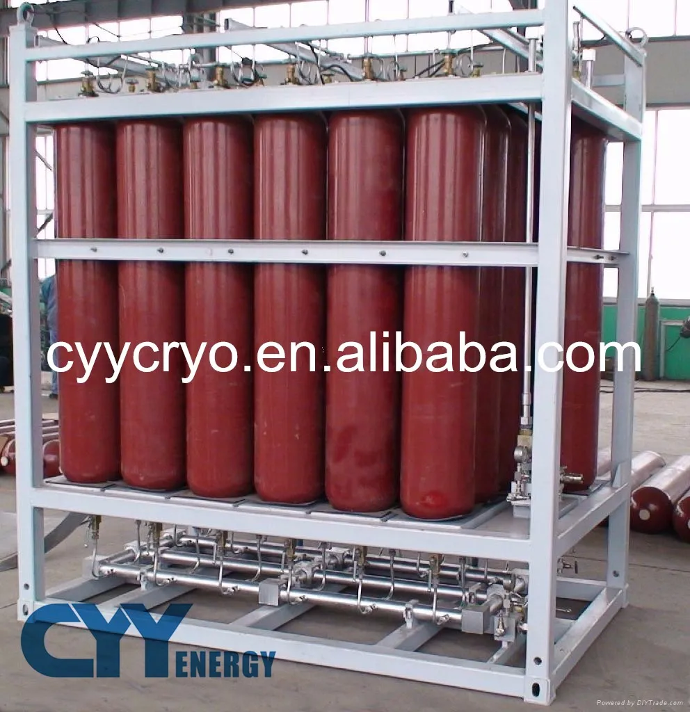 Gas Cylinder Bundle for Oxygen Argon Nitrogen Gas Cylinder DNV Rack ...