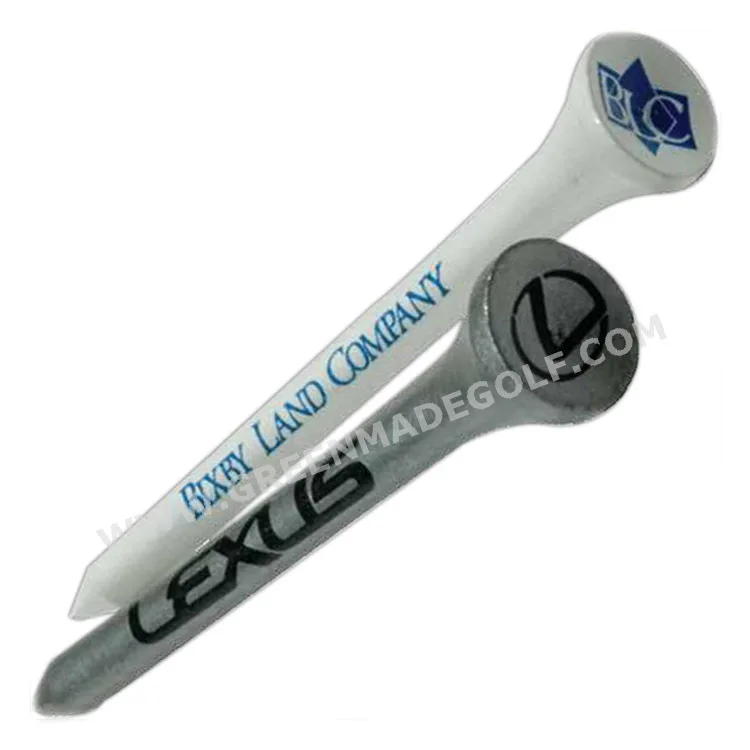 Greenmade Golf Black Aluminum Golf Tees Printed Wooden Golf Tees - Buy ...
