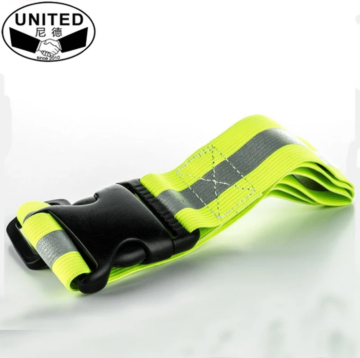 Custom Adjustable Reflective Belt High Visibility Elastic Safety Belt ...
