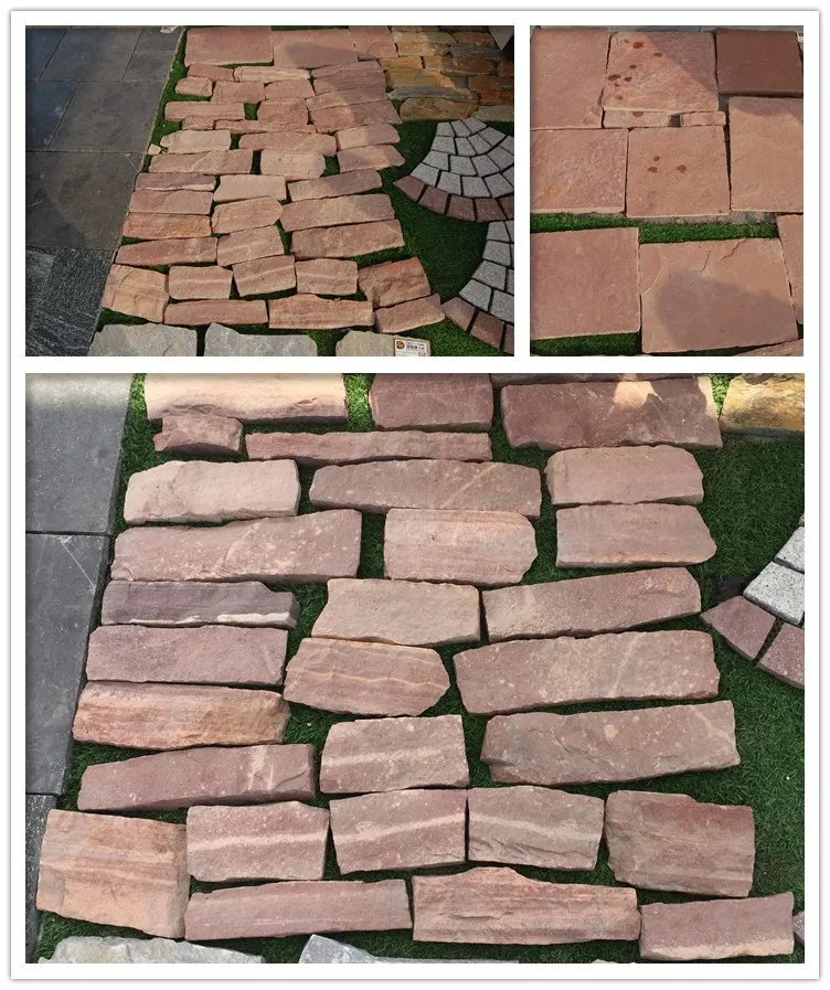 Patio Red Sandstone Paving Outdoor Pavers - Buy Sandstone Paving,Red ...