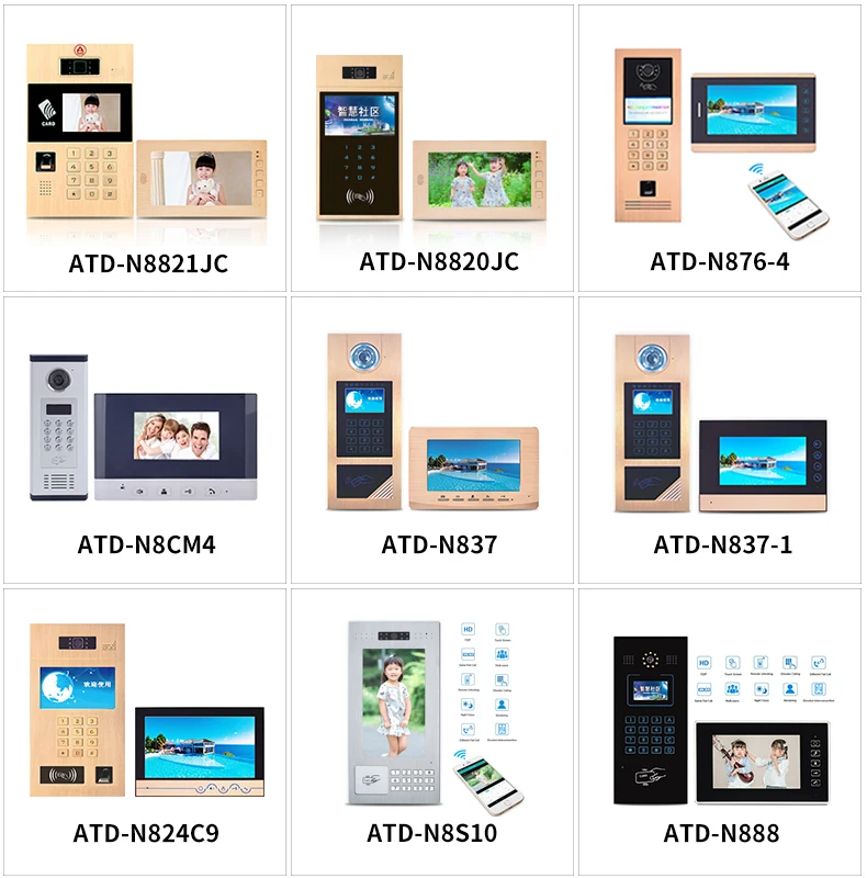 Aitdda Smart Intercom Door Multi Apartment Ip Video Door Phone Touch ...