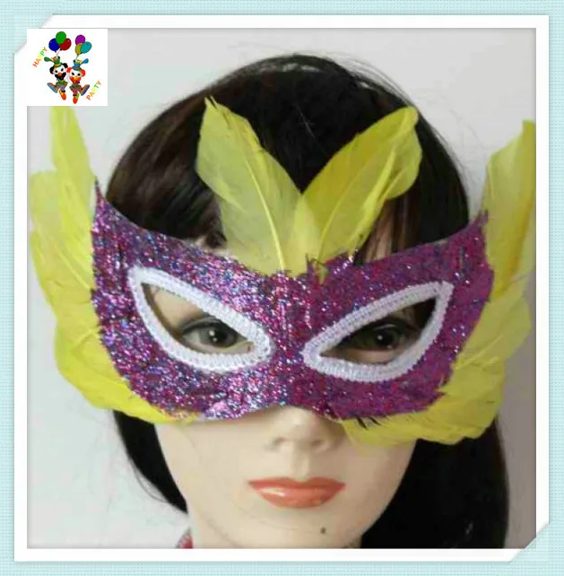 Venetian Masquerade Ball Dance Hen Night Feather Party Eye Masks Hpc ...