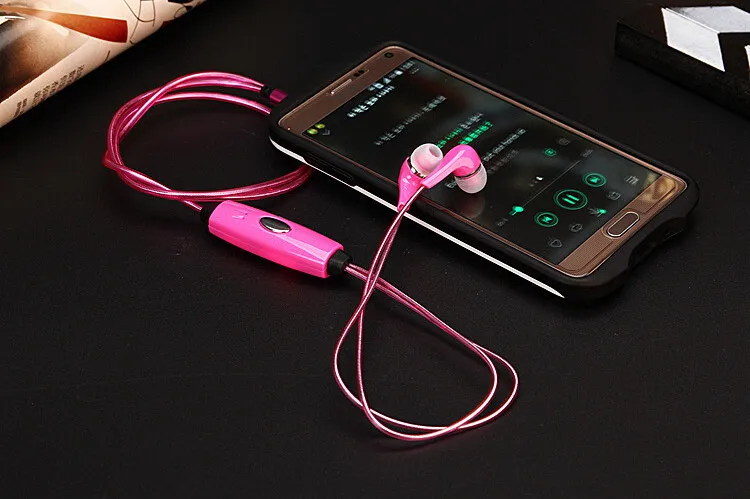 Glow In The Dark Earphones Led Earbuds Luminous Glow Headphones Led ...