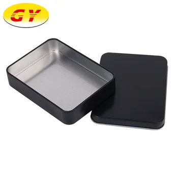 Food Grade Bulk Small Rectangle Black Tin Containers - Buy Black Tin ...