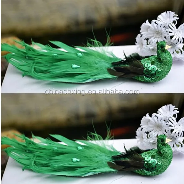 Handmade Simulation Styrofoam Birds With The Peacock Phoenix Feathers ...