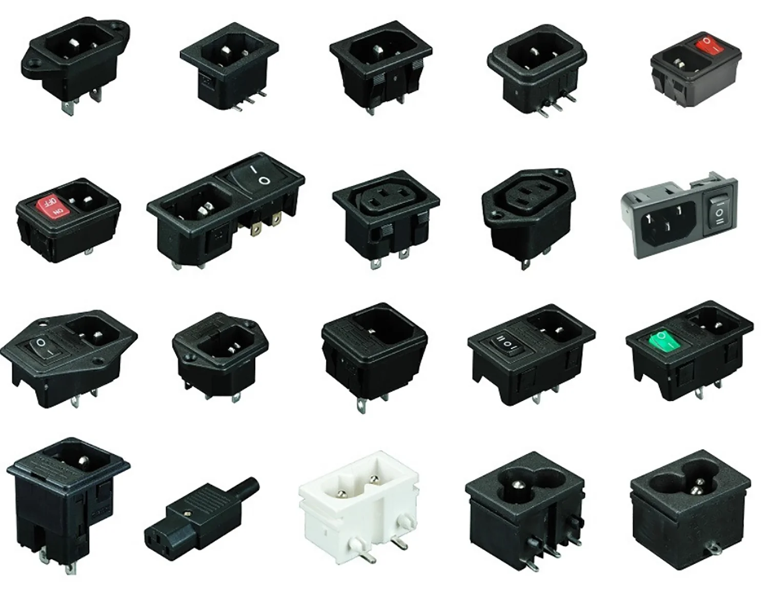 Flange Mount Iec-320 C14 Fused Inlet Connector Come With 6a 10a Ul/vde ...