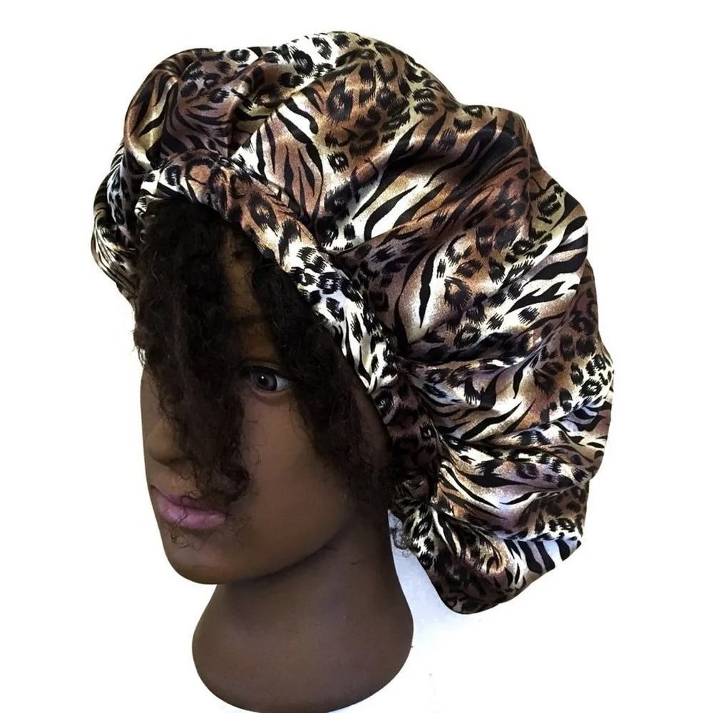 Bonnet En Satin De Soie Pour Femmes,Imprimé Africain Personnalisé,Pour ...