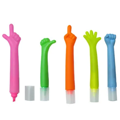 Gesture Shaped Or Finger Highlighter Pen Ch-6251 Highlighter Finger Pen ...