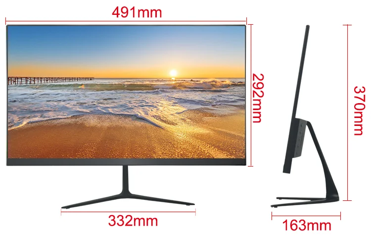 New 22 Inch Computer Led Monitor White Hd 22" Lcd Gaming Monitor With ...