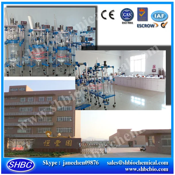 Reactor Pyrex De Laboratorio De Vidrio Encamisado,100l - Buy Reactor ...