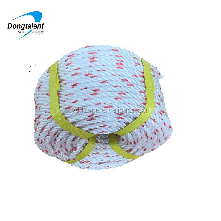 White Blue Longline Fishing Twisted Plastic Polypropylene String Rope ...