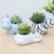 Roogo Home Resin Outdoor Mini Garden Desktop Succulent Green Plant ...