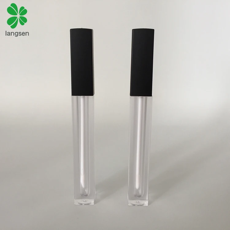 Luxury Plastic square Frosted Matte Lip Gloss Tubes 4ml, DIY Liquid Lip ...