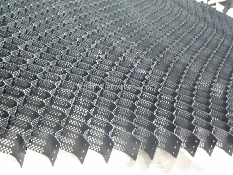 HDPE green geocell used in road construction Geocell/Plastic Geocell ...