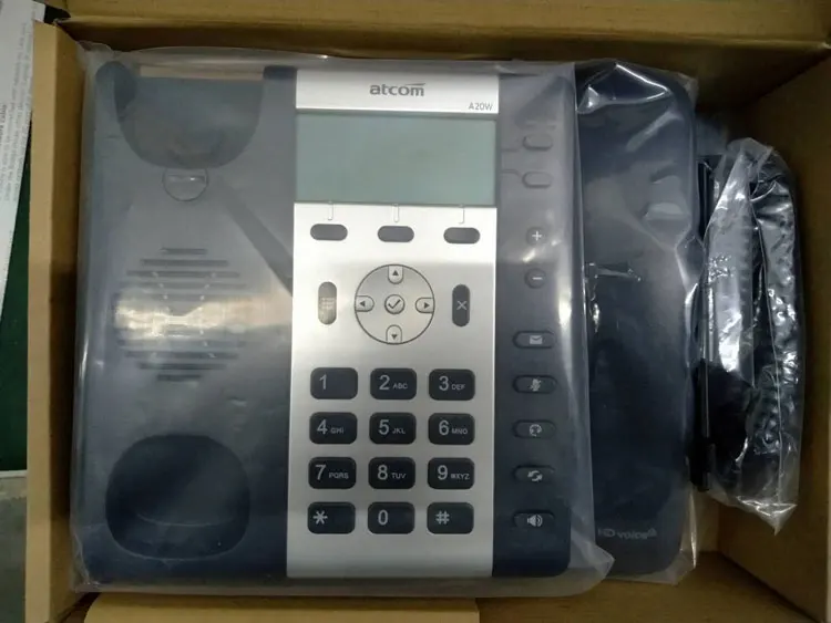 A10W A20W WIFI IP Phone - ATCOM 6 Sip Voip Acc, 132*58 LCD