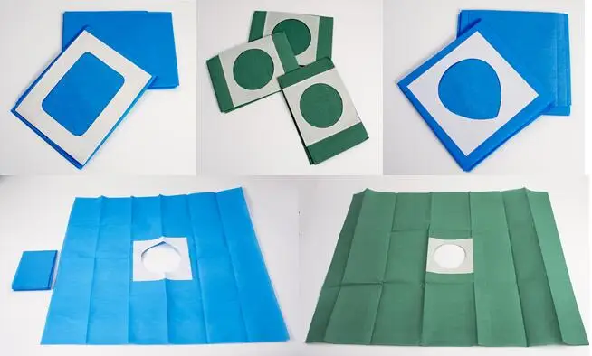 Blue Disposable Surgical Drapes For Packing Medical Products With Eo ...