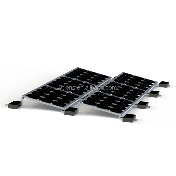 Ballast Racking Flat Roof Solar System - East to West Mounting