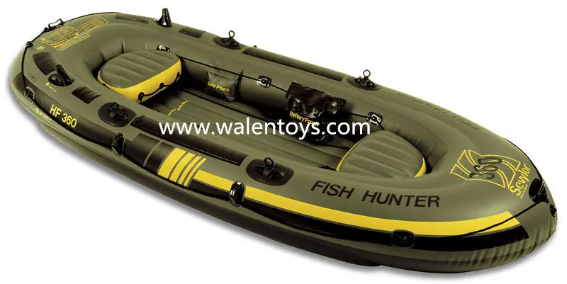 2 Person Inflatable Raft/oar Set Fishing Boat Raft Sea Ocean River ...