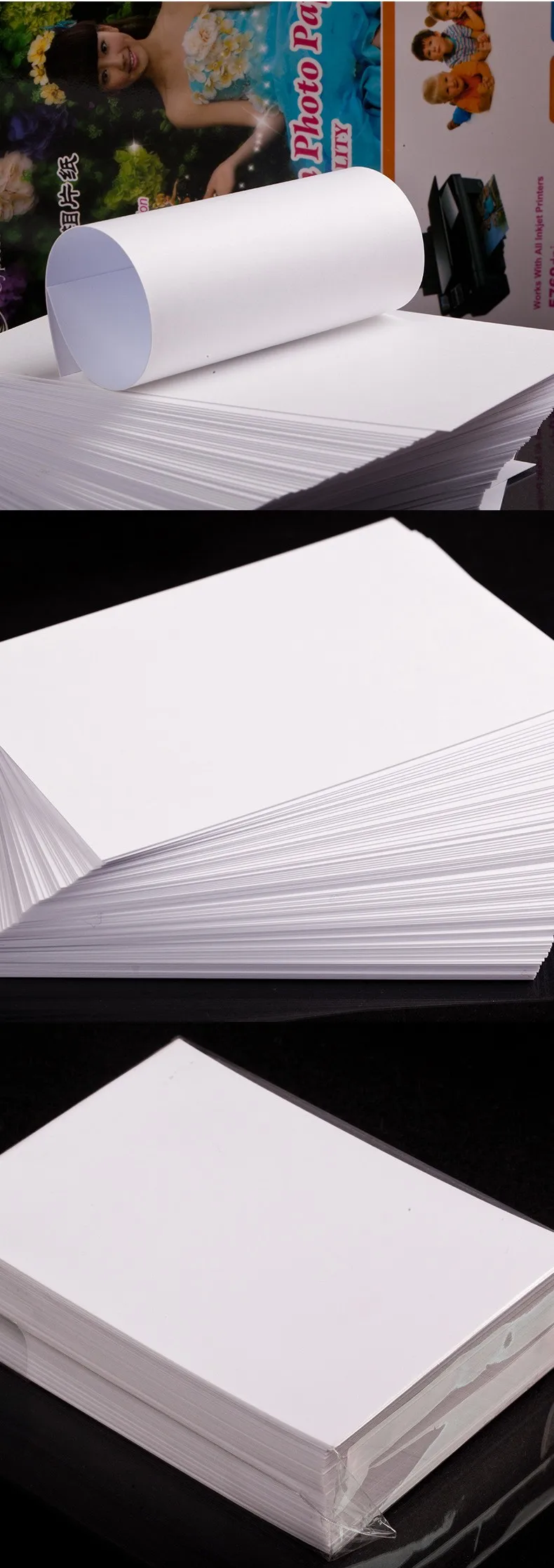 Premium high glossy for Epson Canon 105g 115g 135g 180g 200g 230g 260g A4 A3 3R 4R 5R RC ...