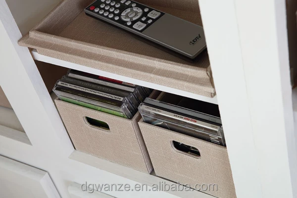 Linen Fabric Cardboard Storage Box For Cd/dvd - Buy Linen Fabric ...