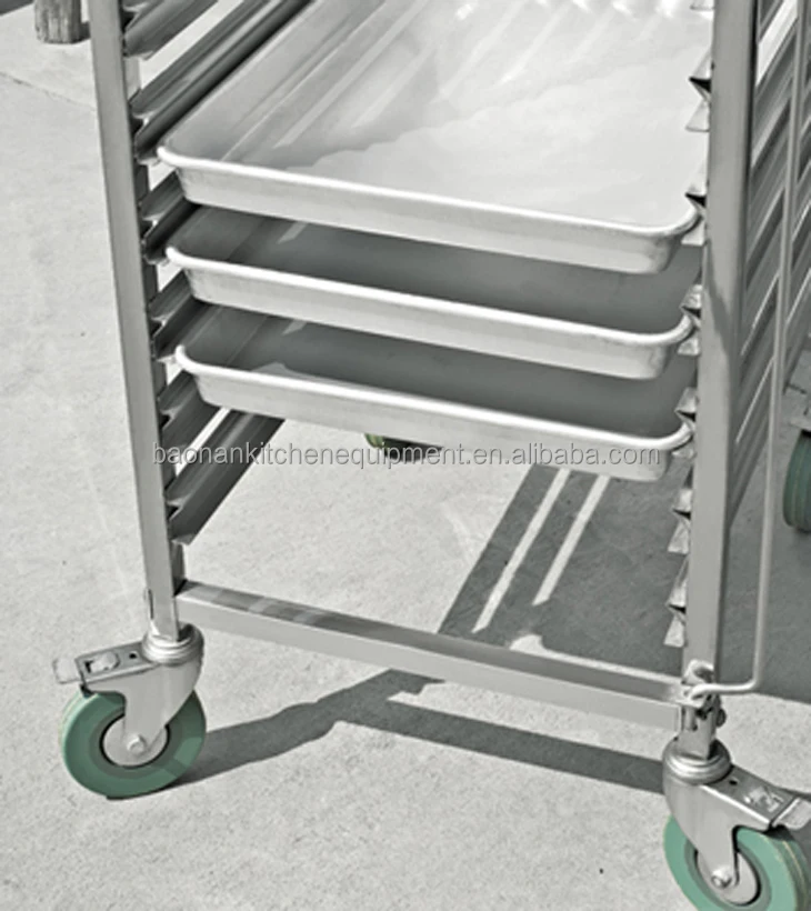 Stainless Steel Gn Pans Rack Tray Trolley With Wheels - Buy Stainless ...