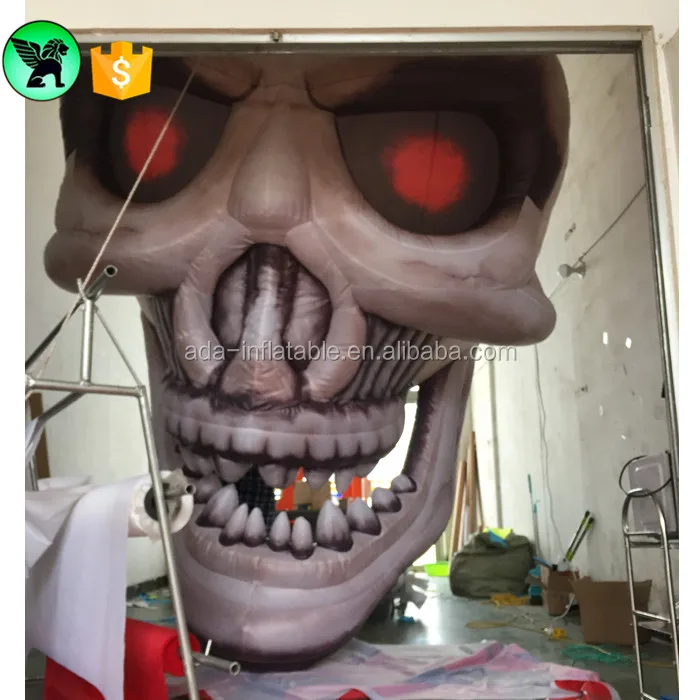 4m Event Hanging Decoration Giant Inflatable Skull For Halloween A2544 ...
