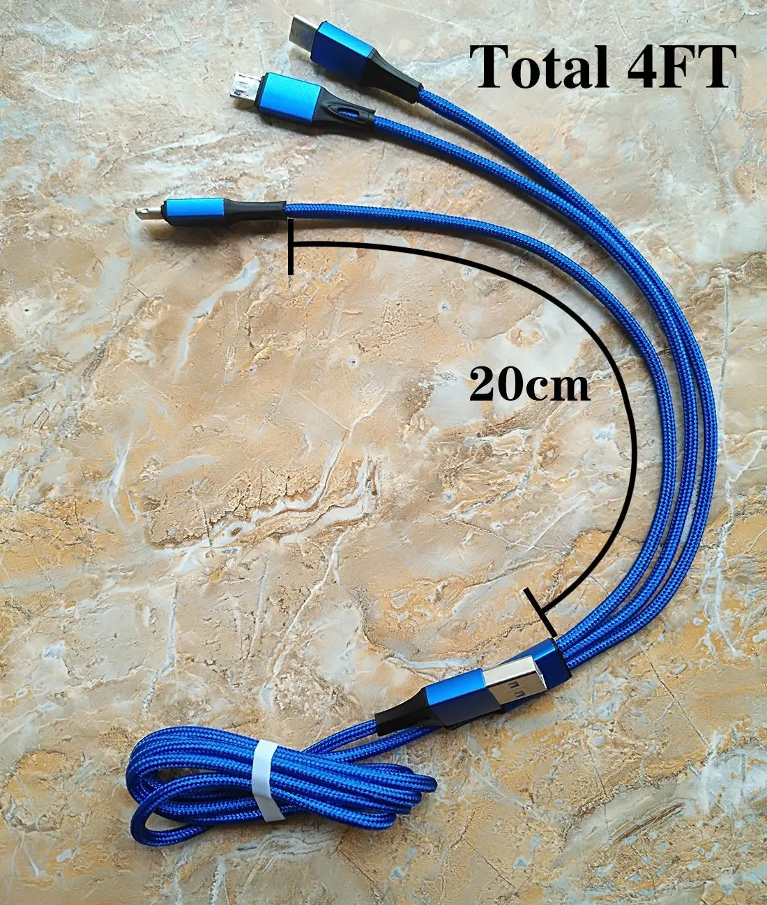 3.0a Fast Charging 3 In 1 Nylon Usb Data Charger Cable - Buy 3 In 1 Usb ...