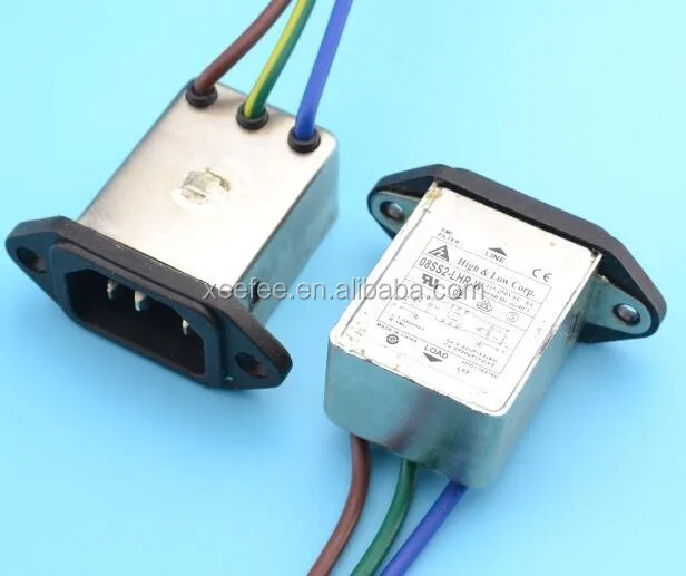 Power Filters 1a 6a 10a 20a 50a Emi Power Filter 110v/250vac Single ...
