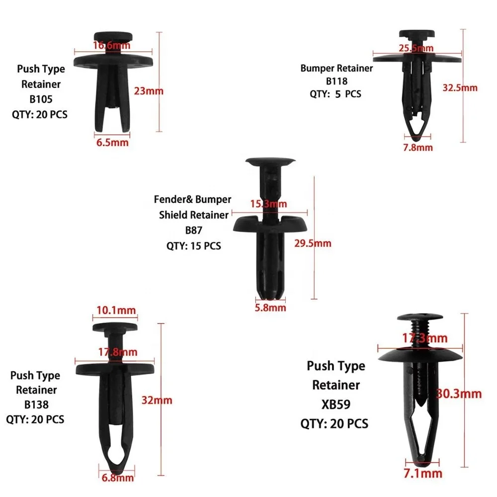 Auto Reusable Plastic Automotive Fasteners Clip For Cars - Buy Plastic ...
